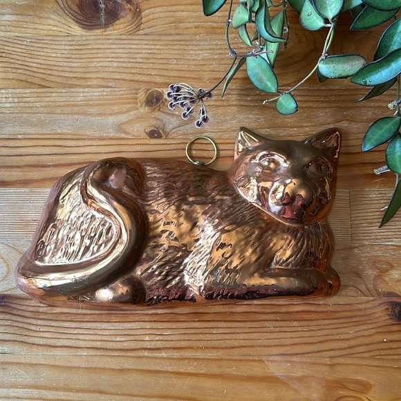Vintage | Wall Decor | Vintage Copper Cat Wall Decor | Poshmark